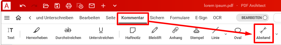 Wie verwende ich die Messen-Tools? – PDF Architect