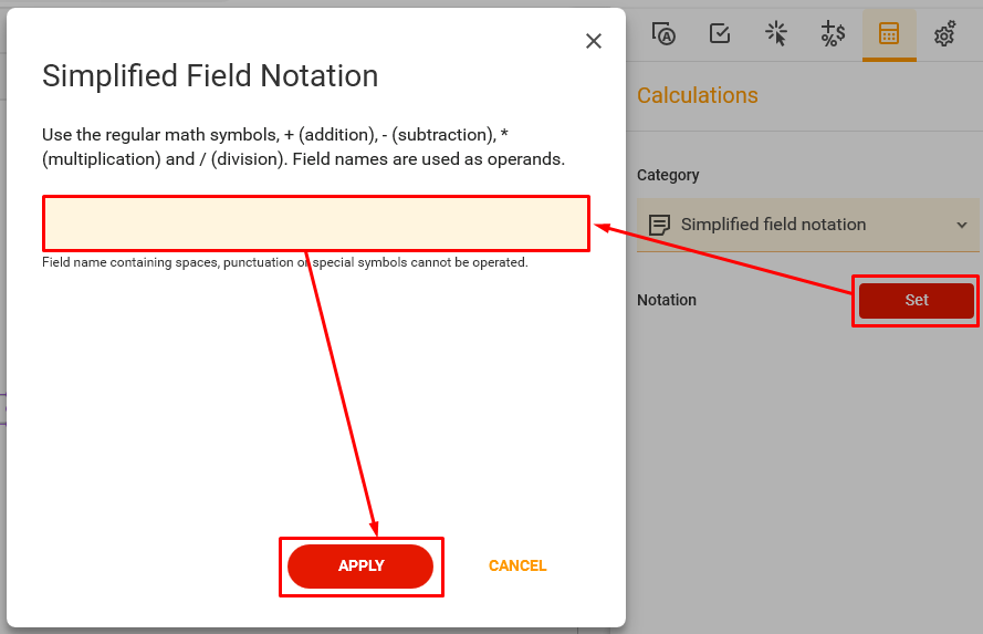 How to change the form field calculations properties? – PDF Architect