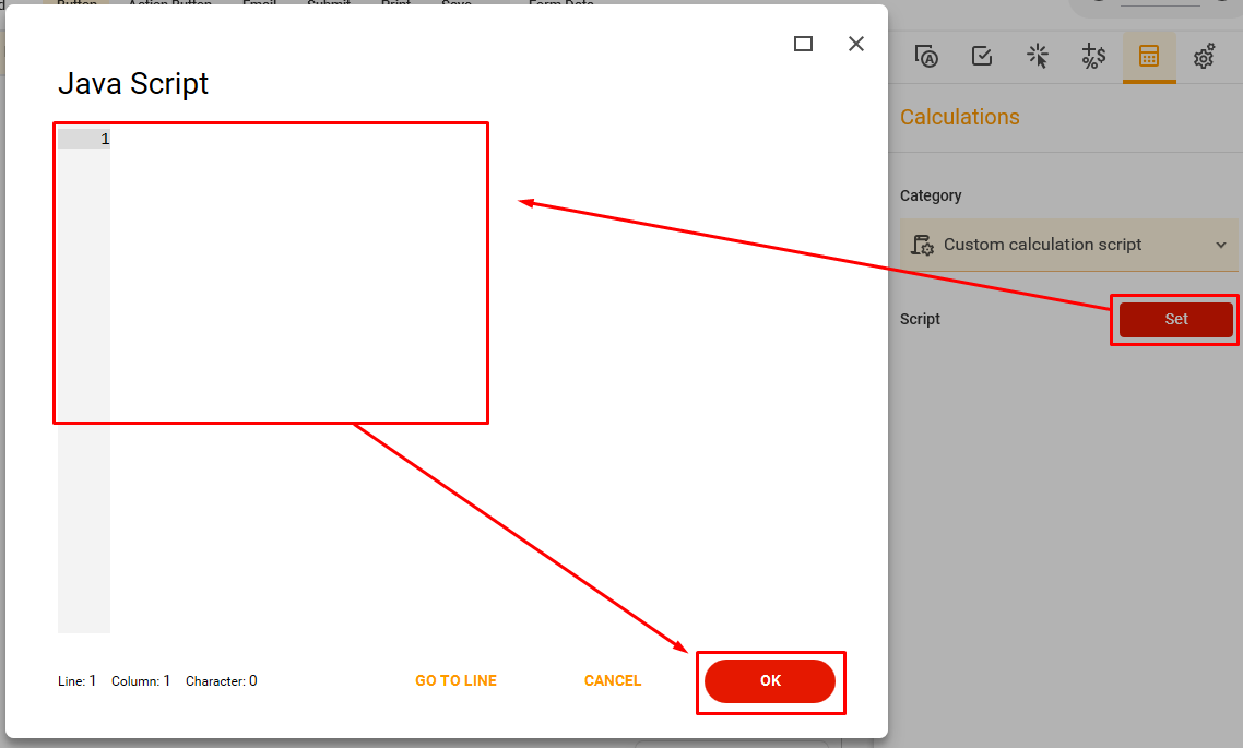 How to change the form field calculations properties? – PDF Architect
